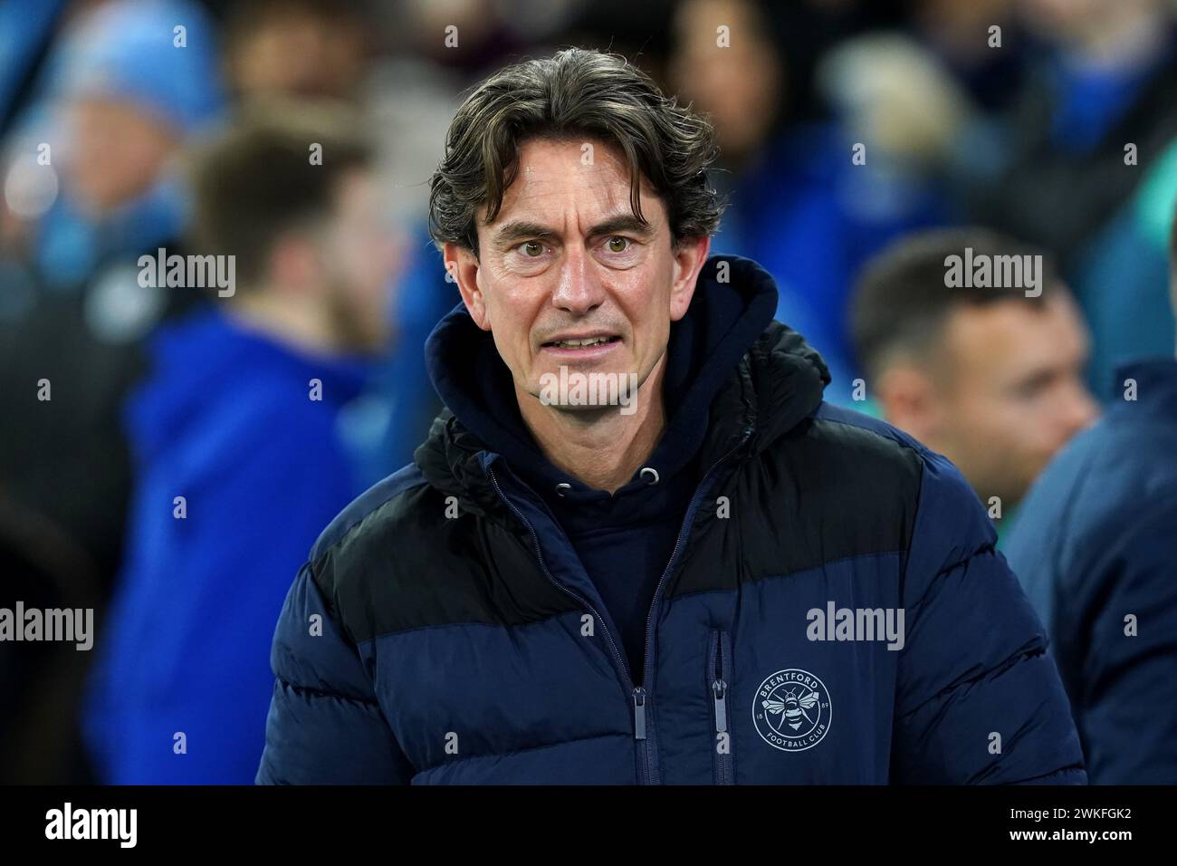 Brentford manager Thomas Frank before the Premier League match at ...