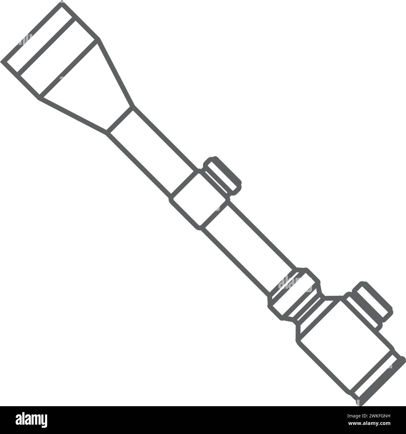 Scope sight icon outline Black and White Stock Photos & Images - Alamy