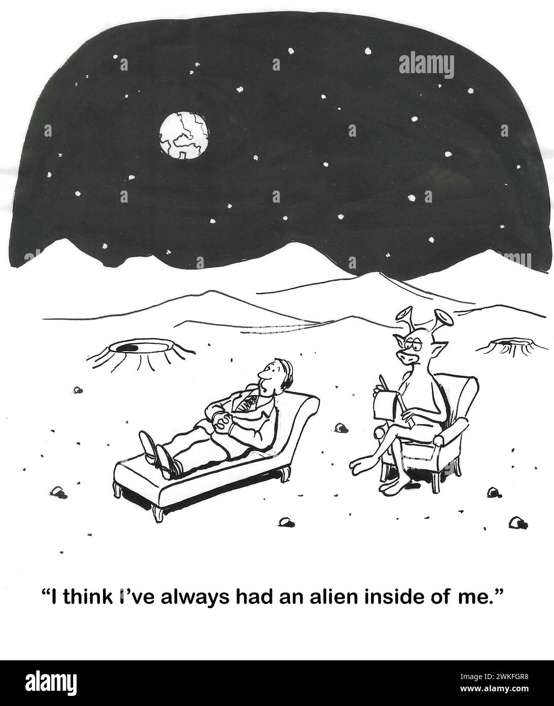 Cartoon alien Cut Out Stock Images & Pictures - Alamy