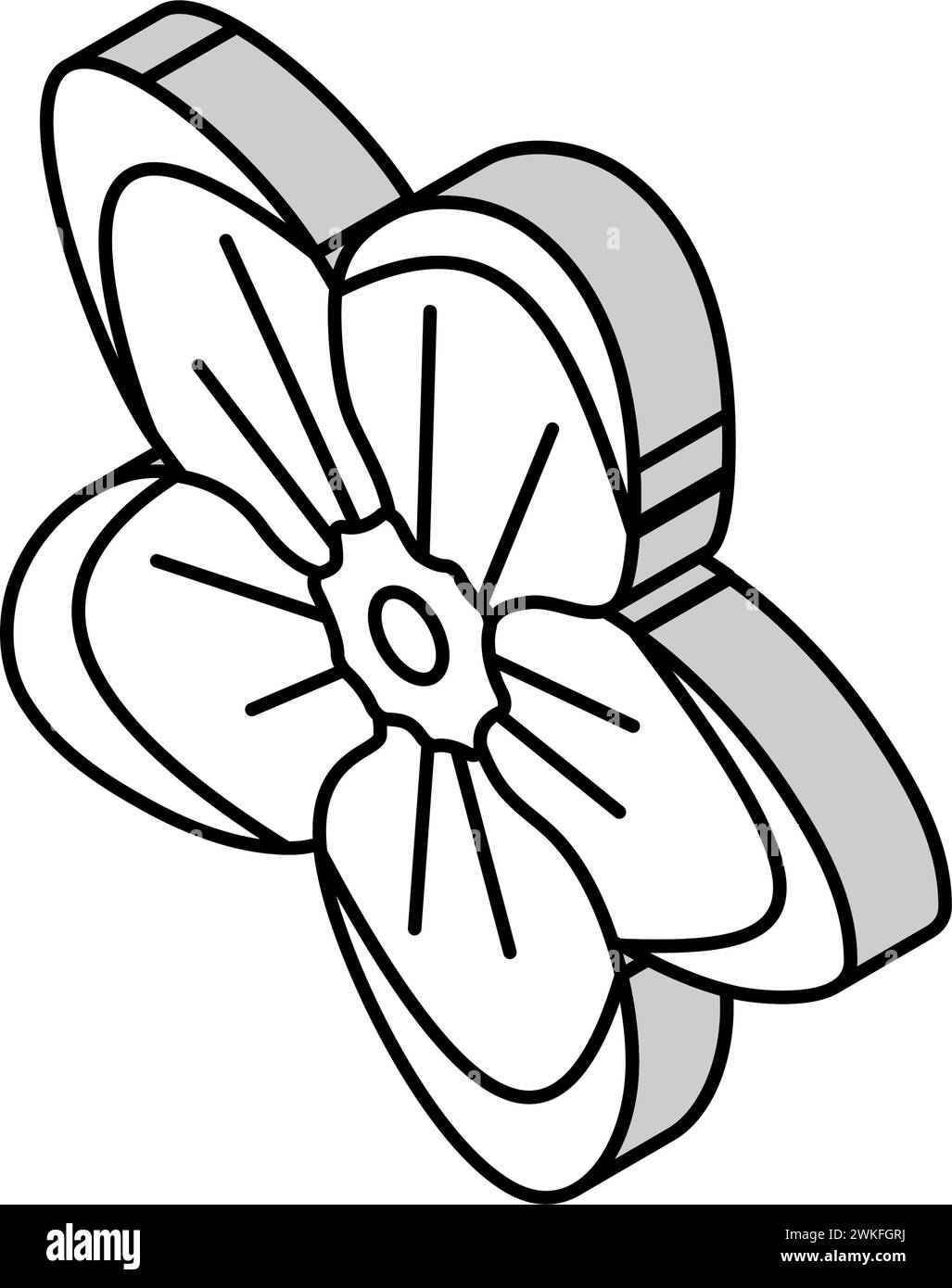 sakura cherry flower spring isometric icon vector illustration Stock ...