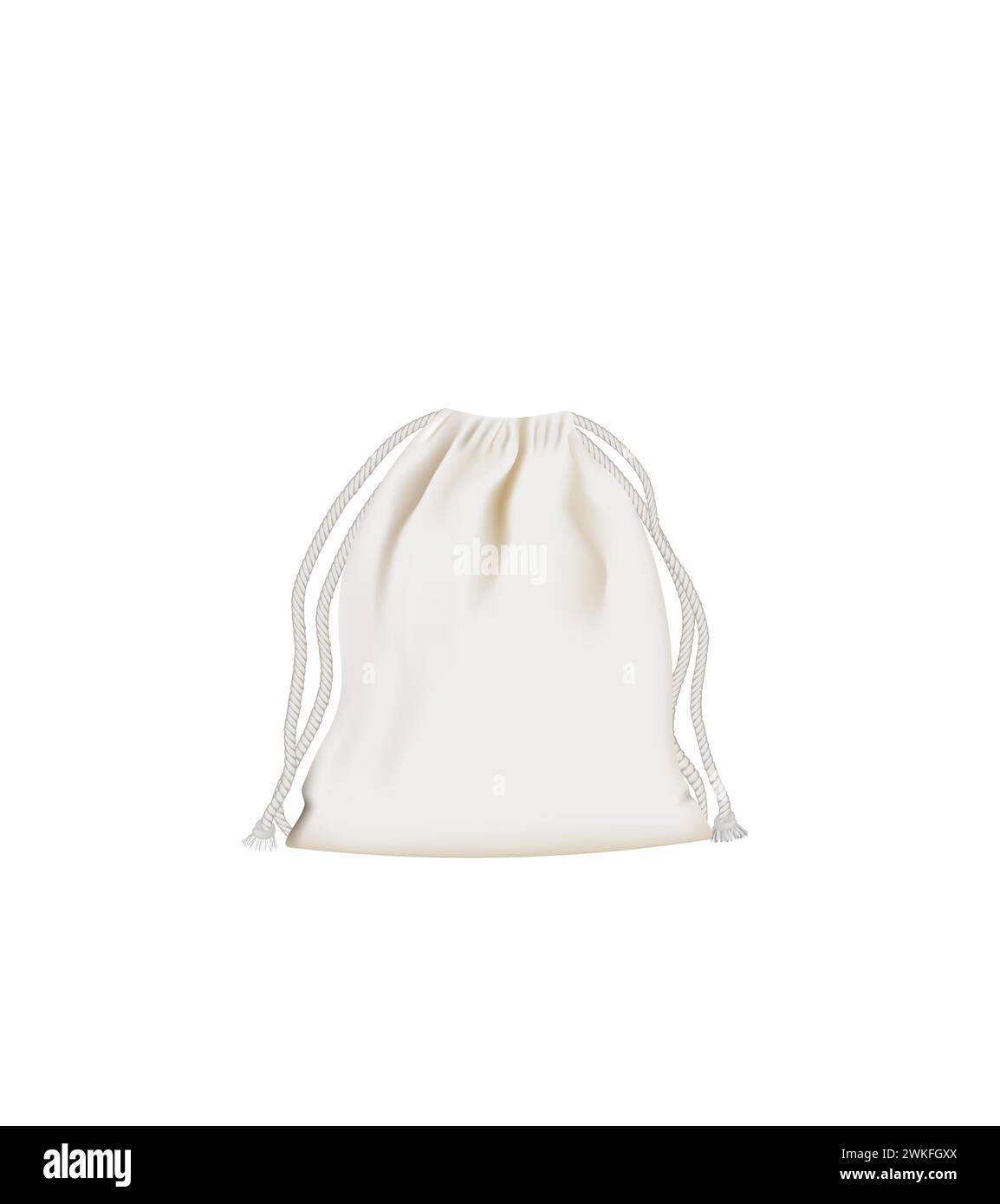 White sack knotted. vector illustration Stock Vector Image & Art - Alamy