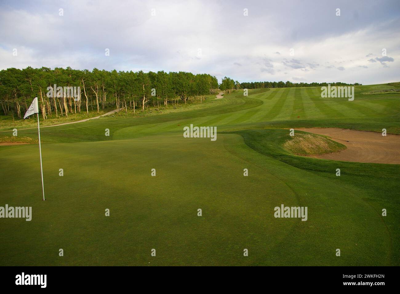 A Scenic golf course, Denver Mountain Golf Stock Photo - Alamy