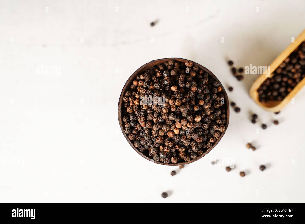 Whole black pepper | Dry peppercorn background, selective focus Stock ...