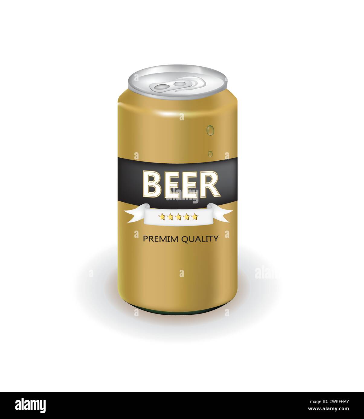 Metal beer can, vector illustration Stock Vector Image & Art - Alamy