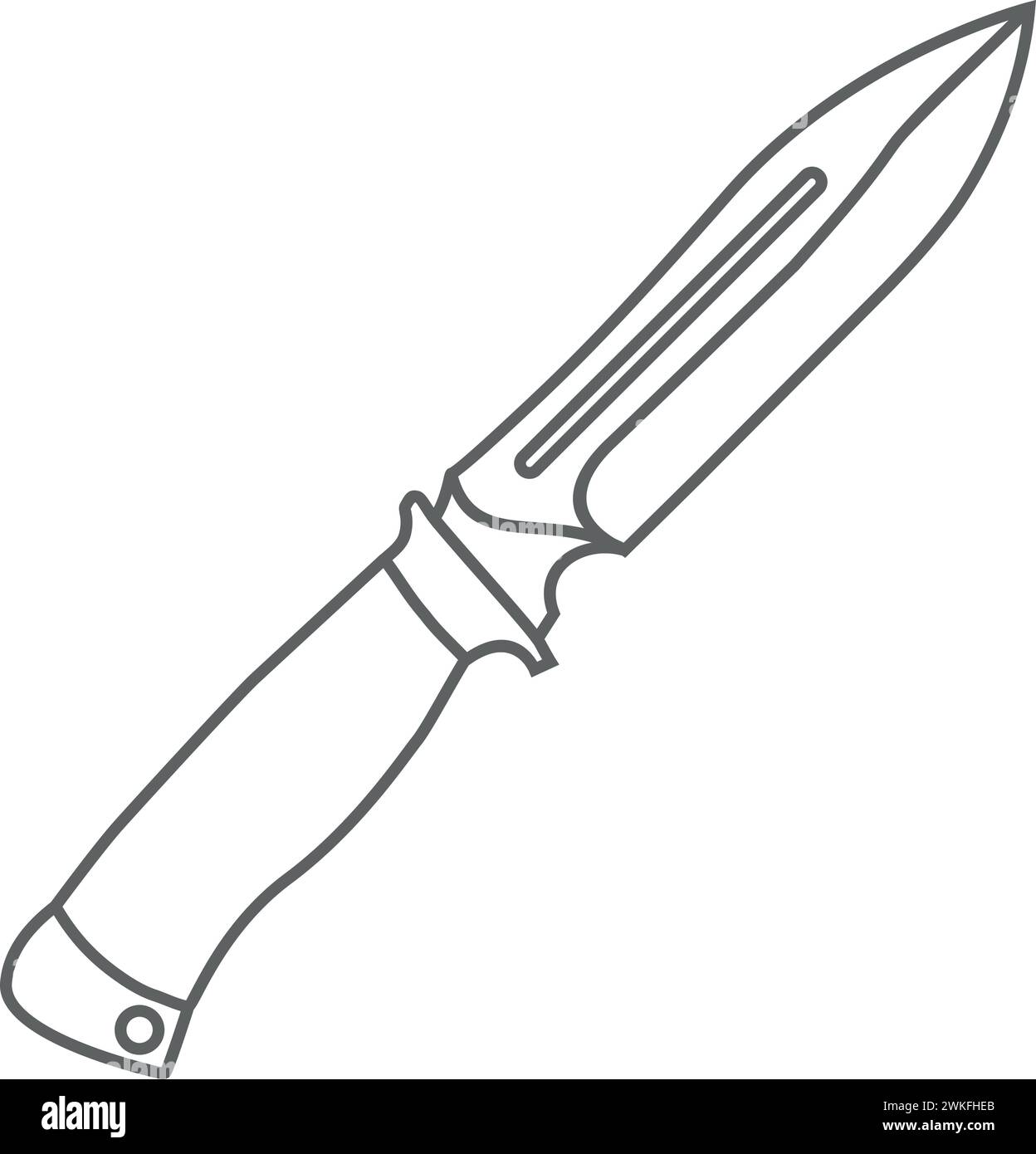 Army tool icon outline Black and White Stock Photos & Images - Alamy