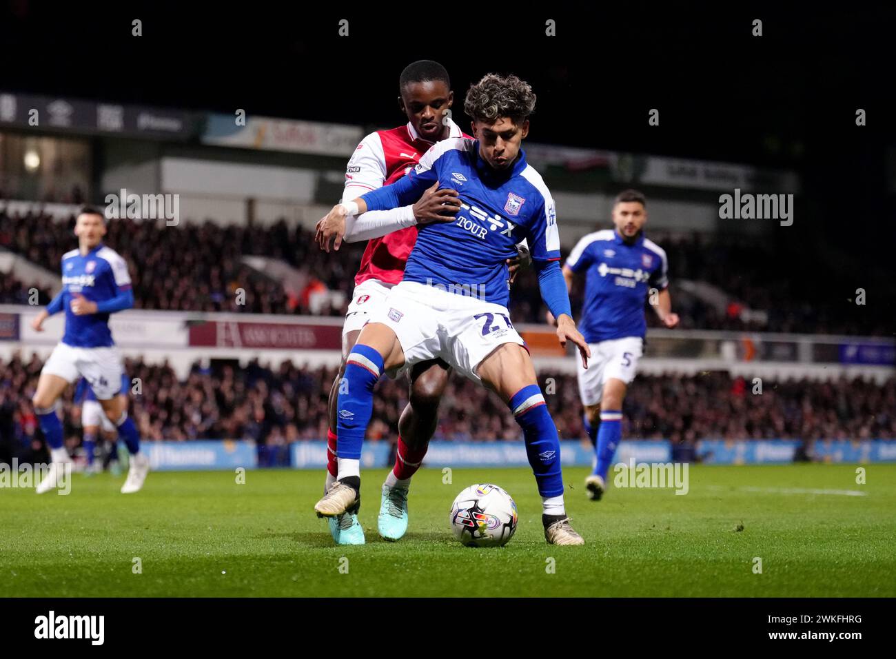 Rotherham United's Hakeem Odoffin (left) and Ipswich Towns' Jeremy ...