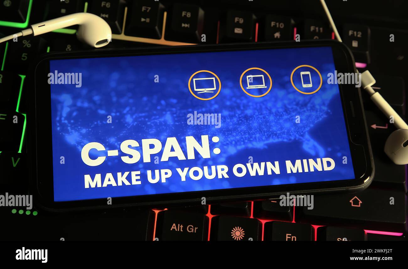 Viersen, Germany - January 9. 2024: Closeup of mobile phone with logo ...