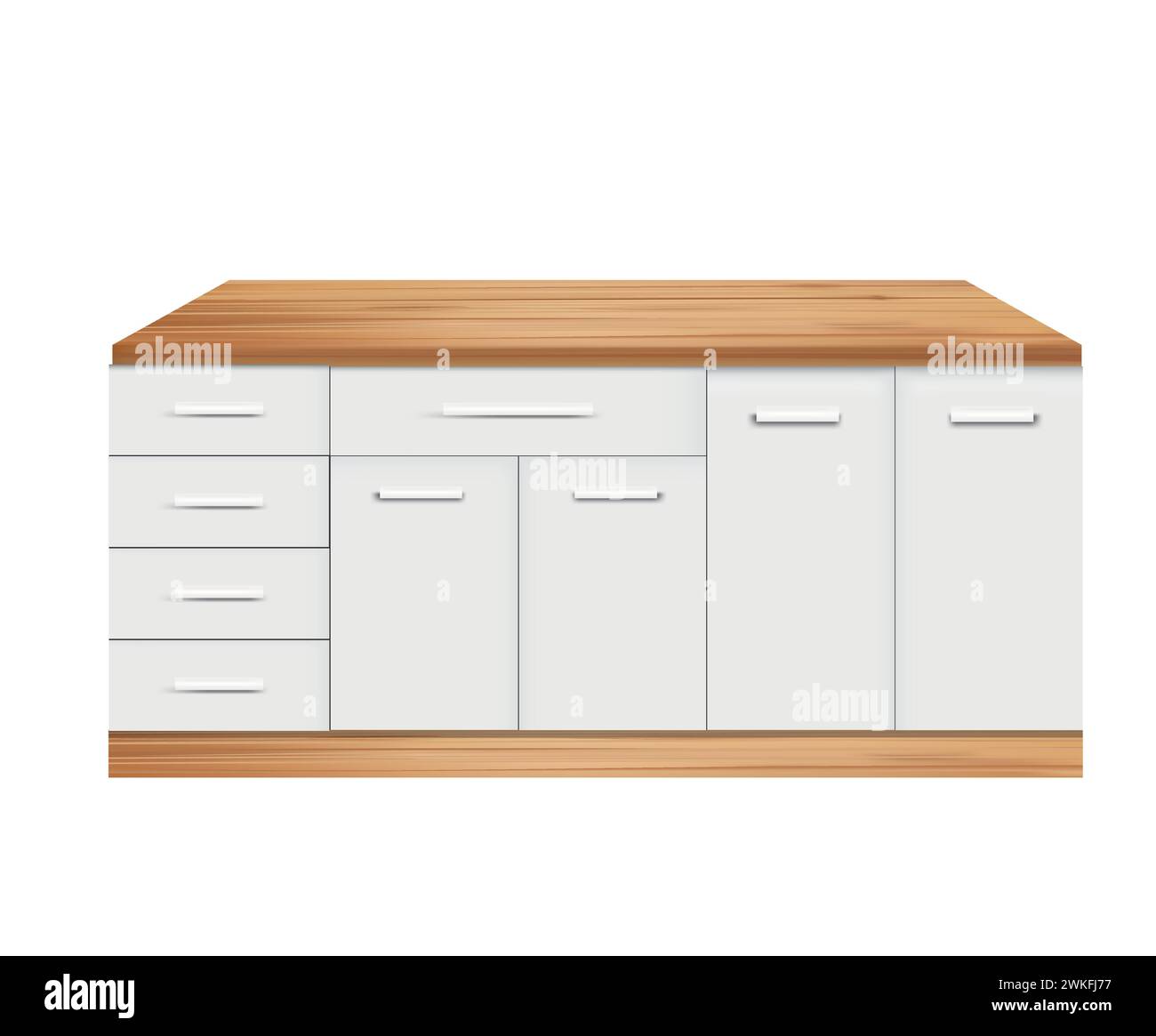 Light wood cabinet Cut Out Stock Images & Pictures - Alamy