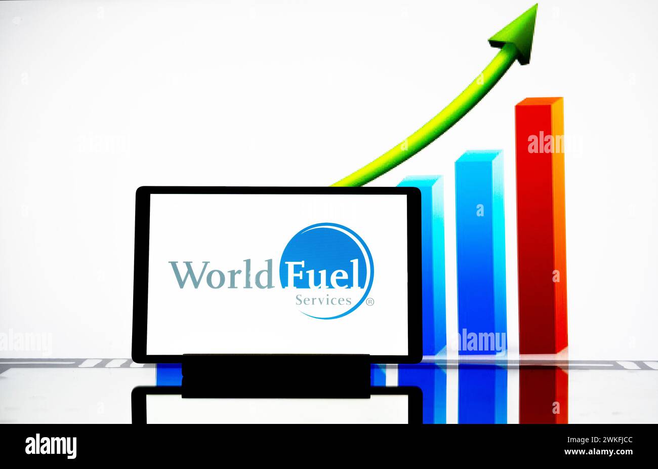 Germany. 20th Feb, 2024. In this photo illustration, the World Fuel ...