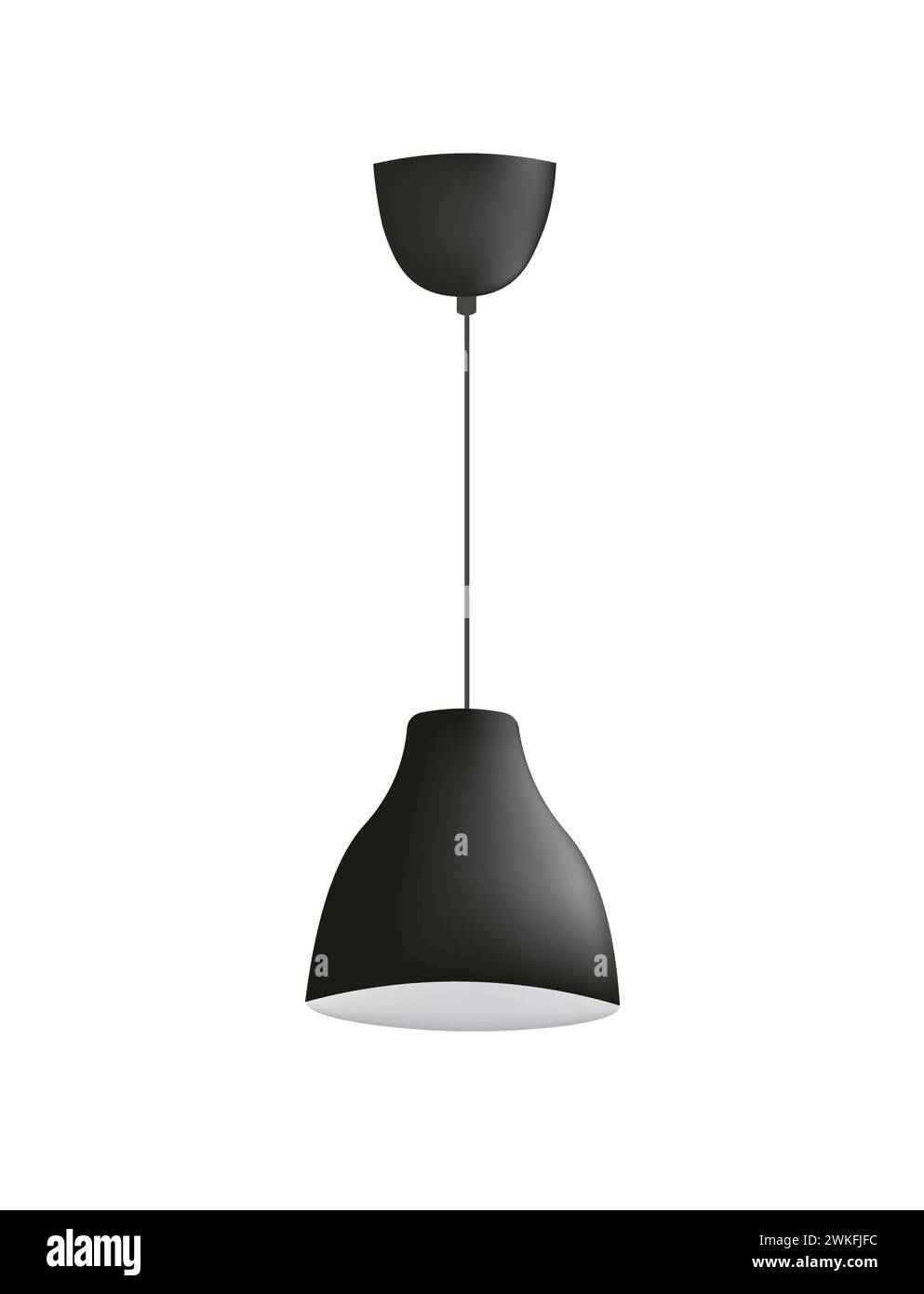 Modern black hanging chandelier, vector Stock Vector Image & Art - Alamy