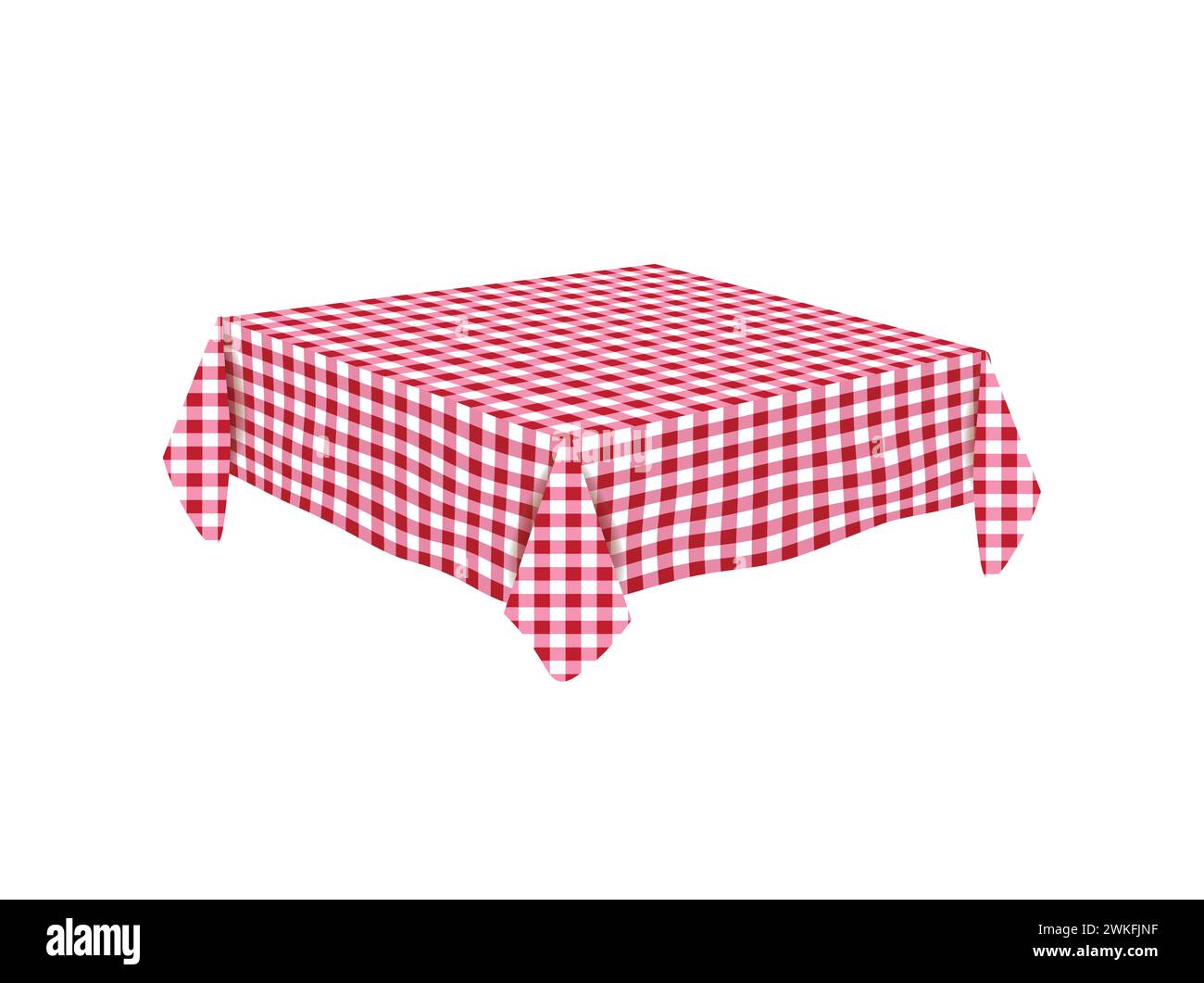 Red fabric top view Stock Vector Images - Alamy