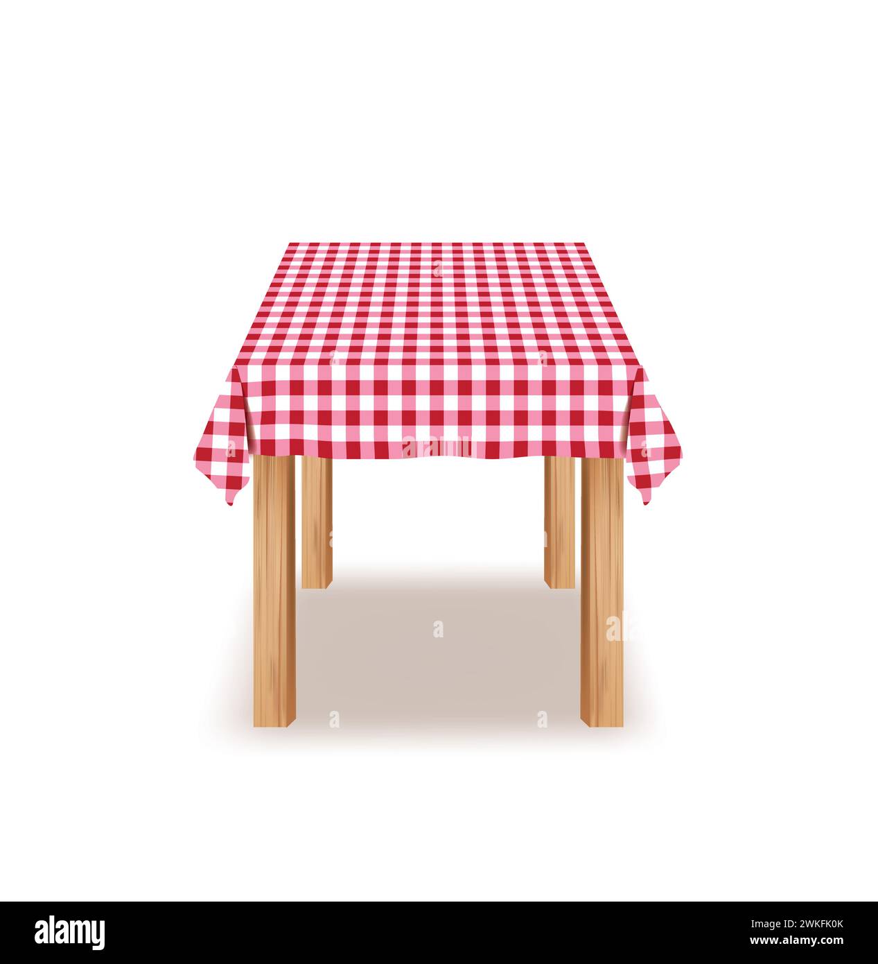 Red fabric top view Stock Vector Images - Alamy