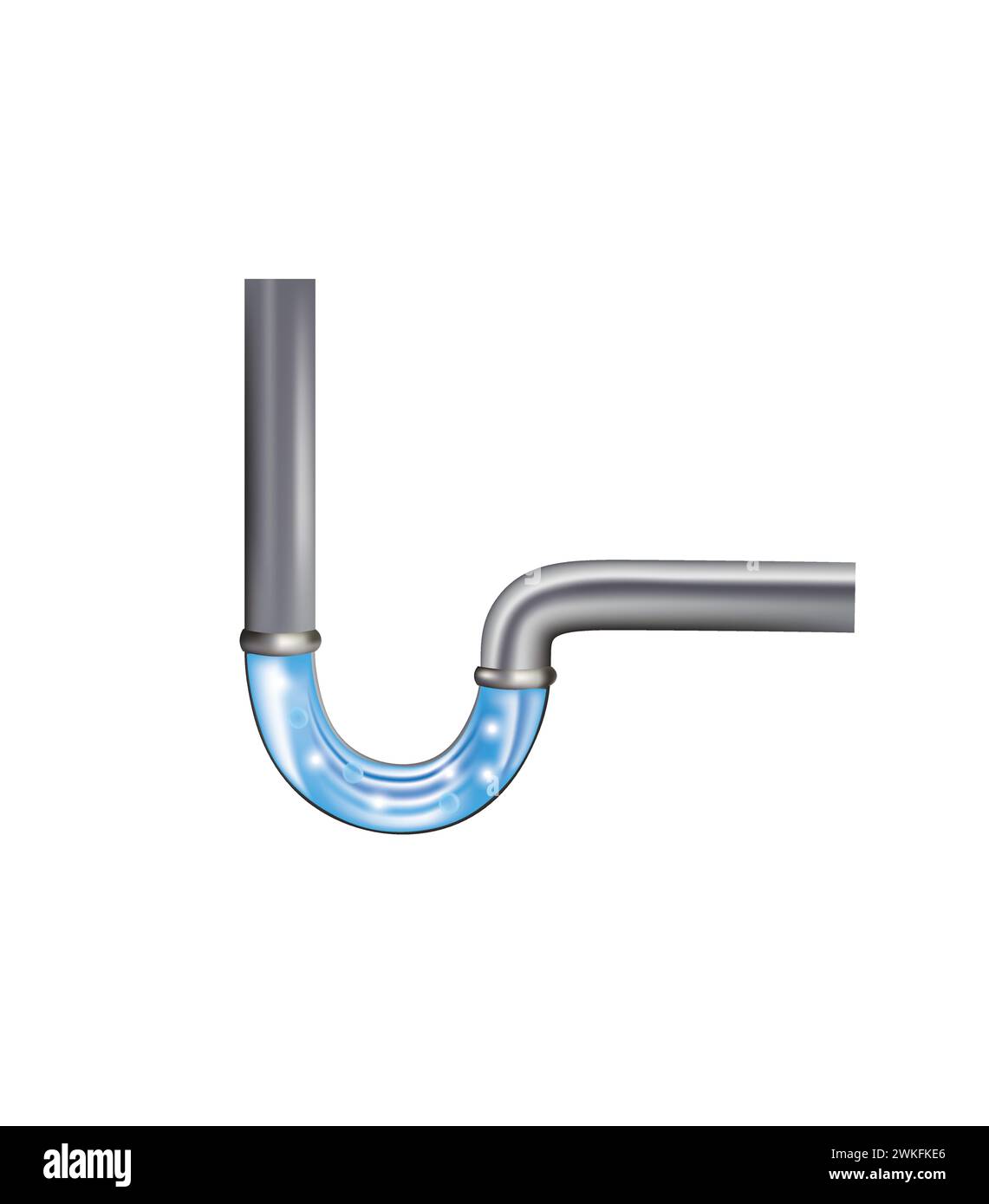 Drainage pipes installation Stock Vector Images - Alamy