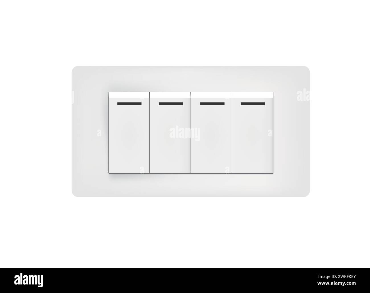 White electric switch. vector illustration Stock Vector Image & Art - Alamy