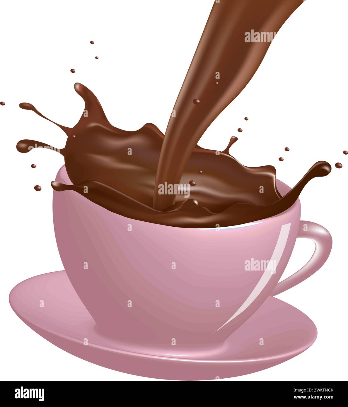 Hot pink splash hi-res stock photography and images - Alamy