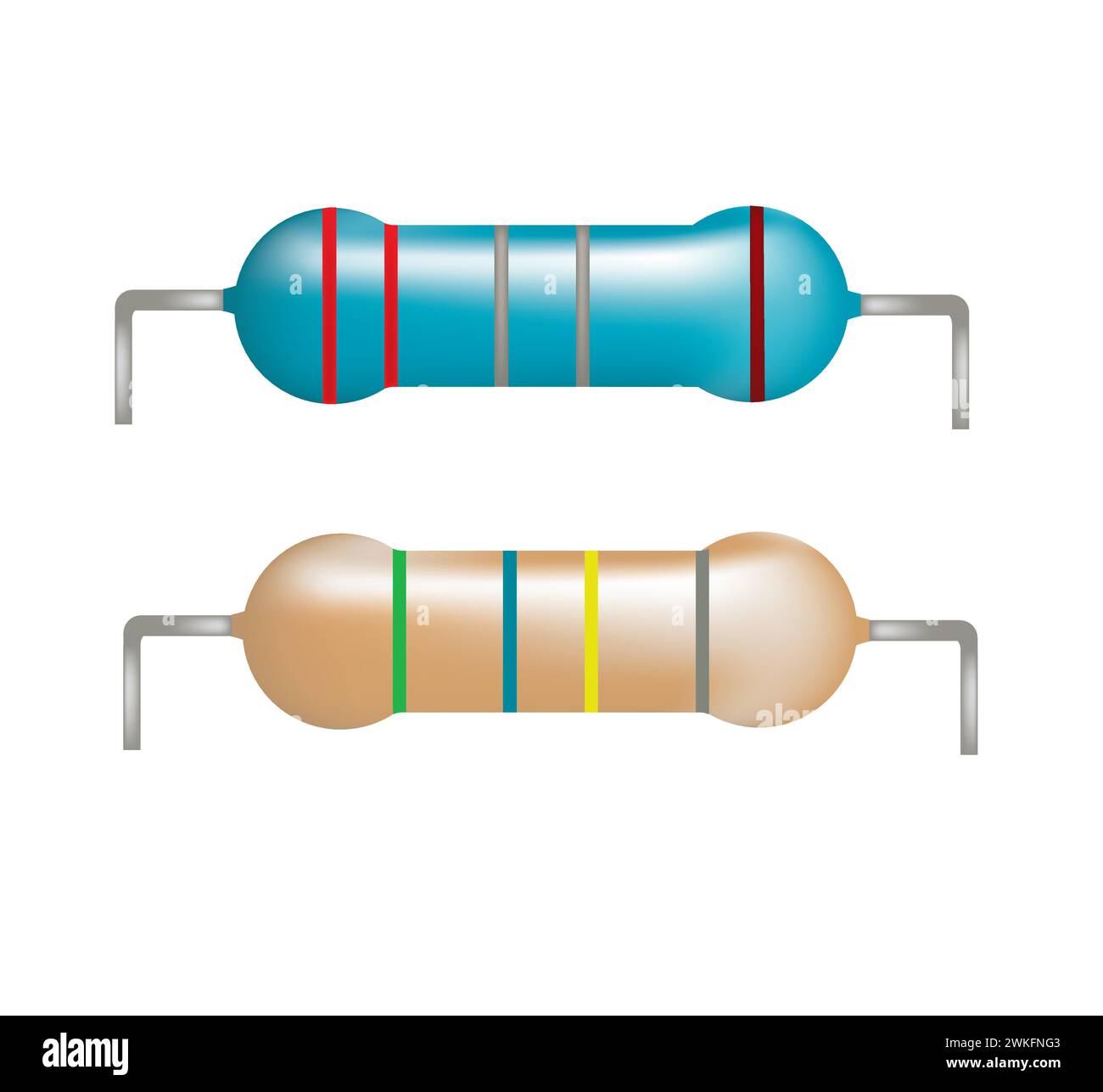 Electrical schematic illustration Cut Out Stock Images & Pictures - Alamy