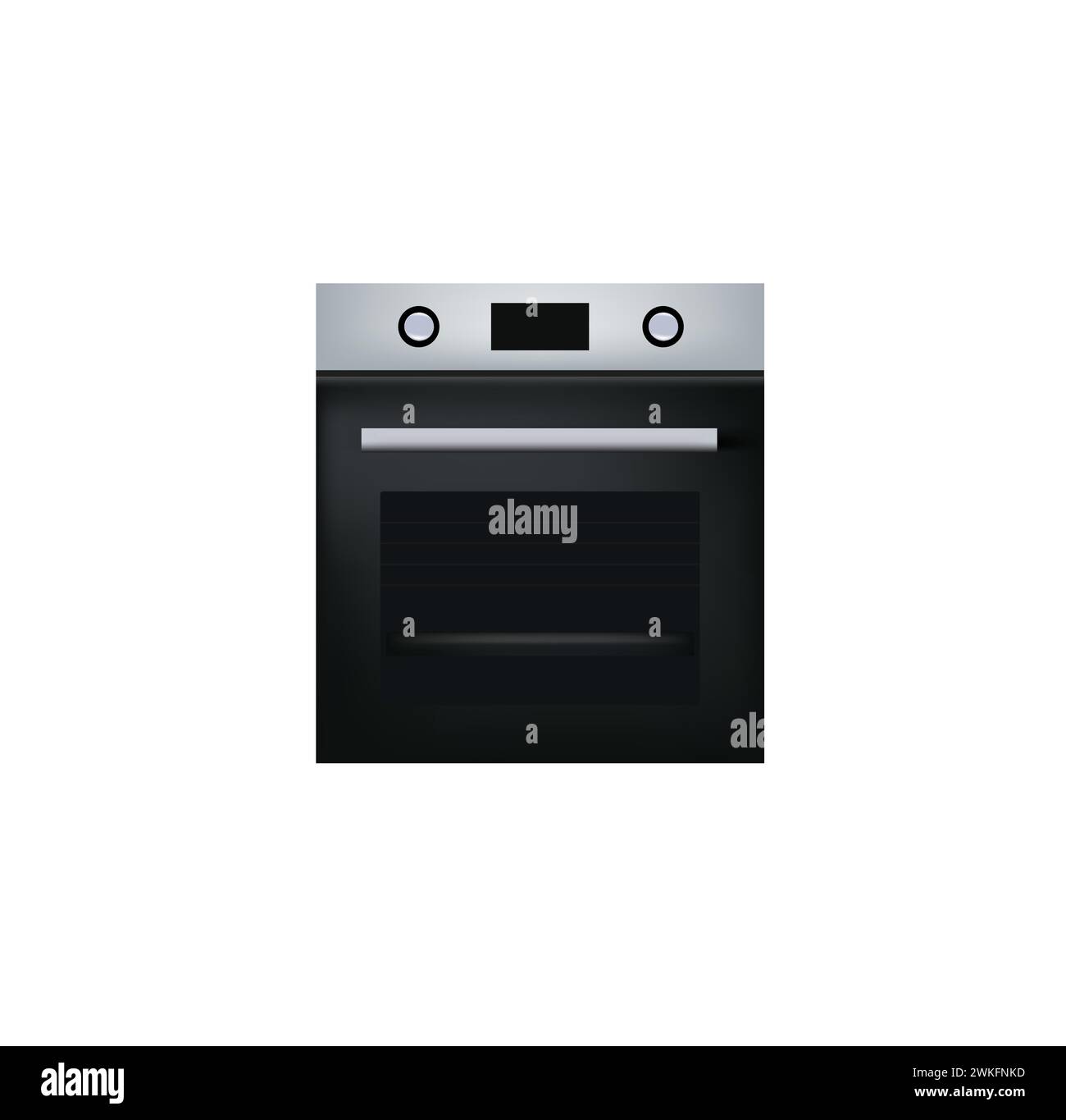 Grey kitchen oven. vector illustration Stock Vector Image & Art - Alamy