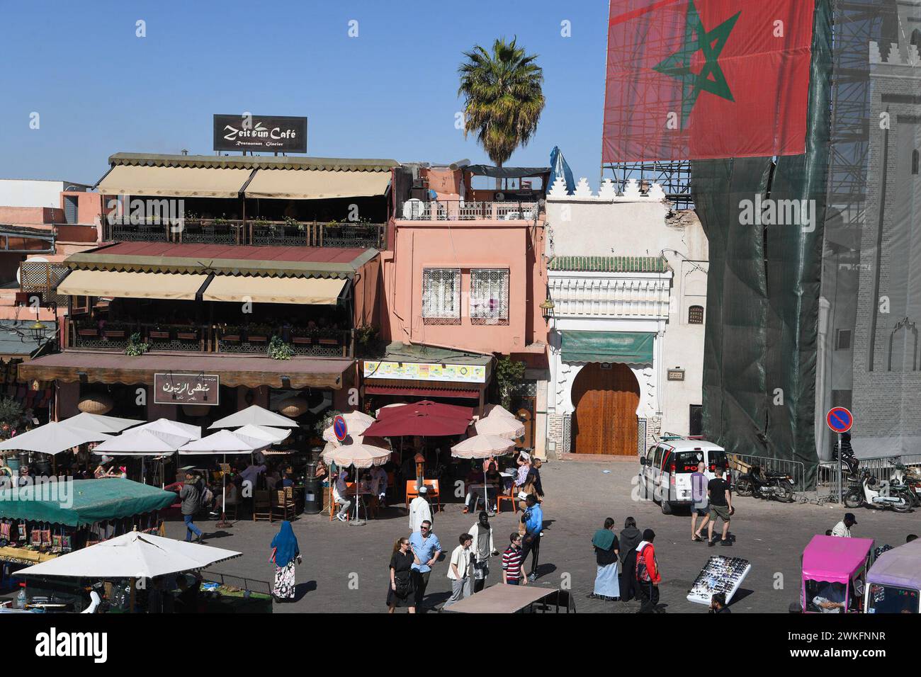 Marrakech, Morocco. 18th Feb, 2024. Jamaa Alfna Square is a famous ...