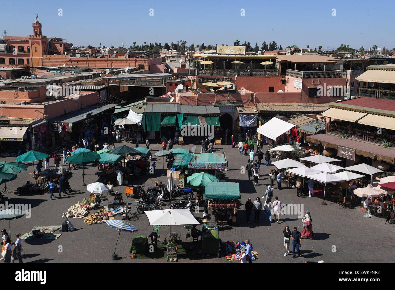 Marrakech, Morocco. 18th Feb, 2024. Jamaa Alfna Square is a famous ...