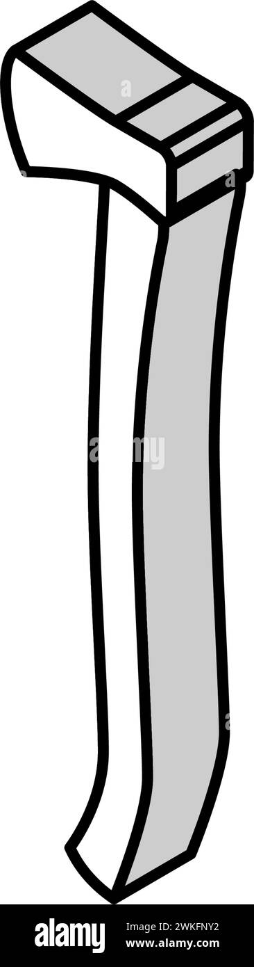 felling axe hatchet isometric icon vector illustration Stock Vector ...