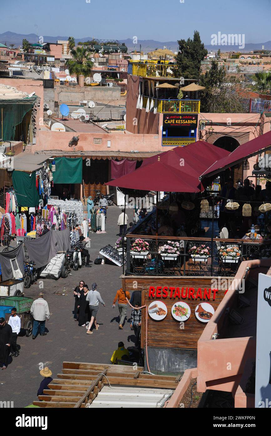 Marrakech, Morocco. 18th Feb, 2024. Jamaa Alfna Square is a famous ...