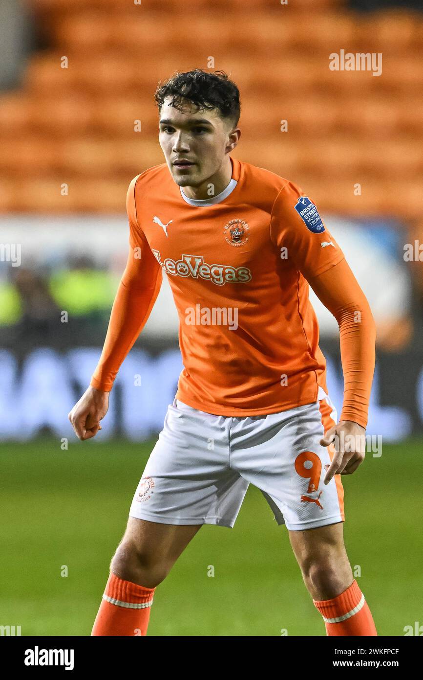 Kyle Joseph of Blackpool during the Bristol Street Motors Trophy Semi ...