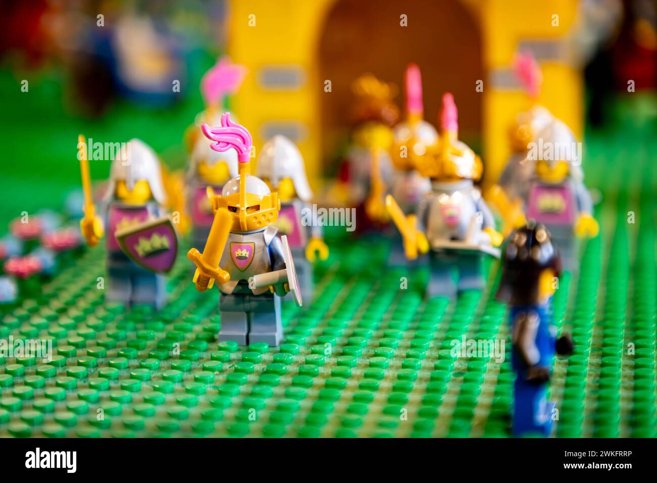 Soldiers of Lego at the Brick Festival at St Elphin's Parish Church in ...