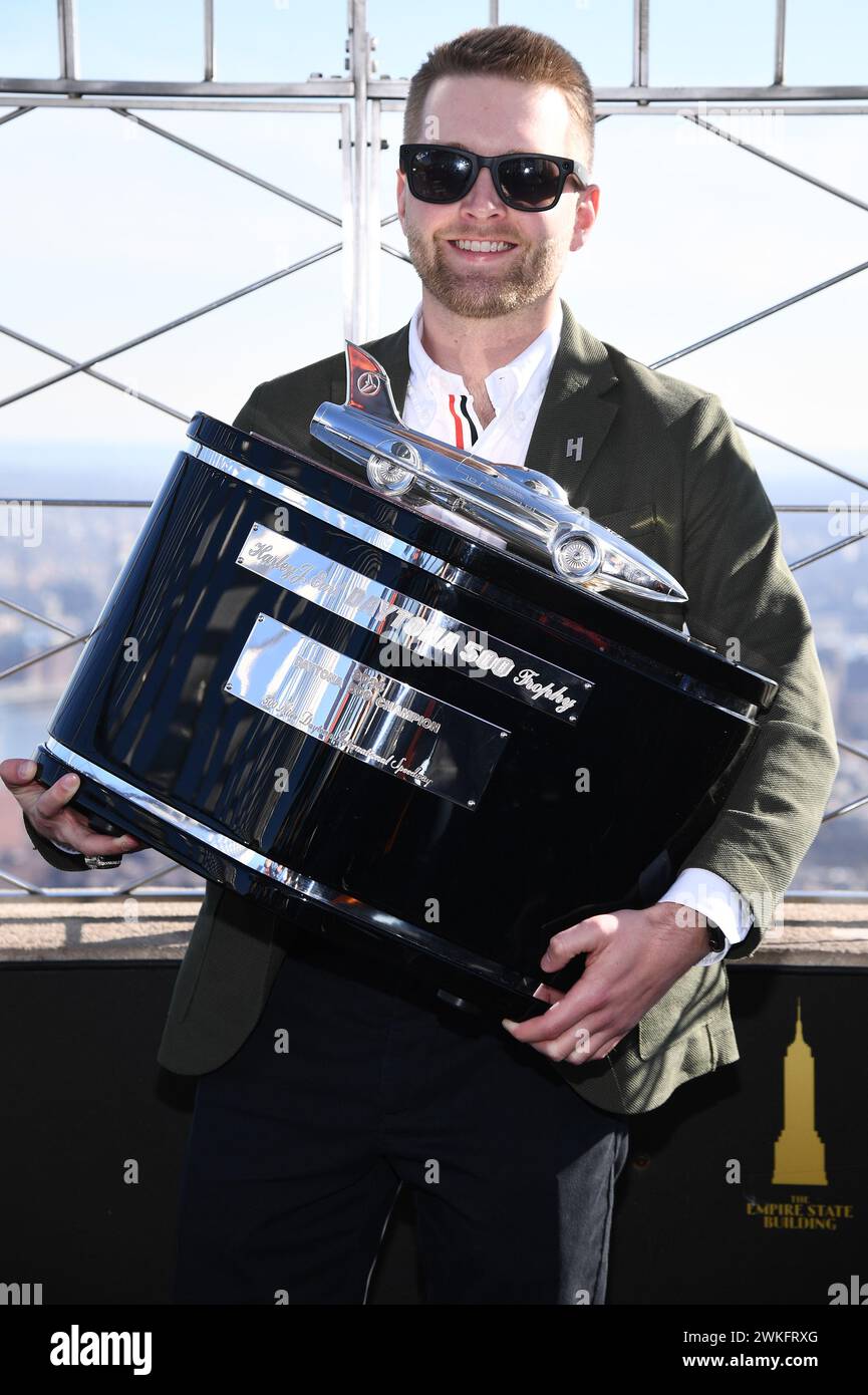 New York, USA. 20th Feb, 2024. William Byron, winner of the 2024 ...