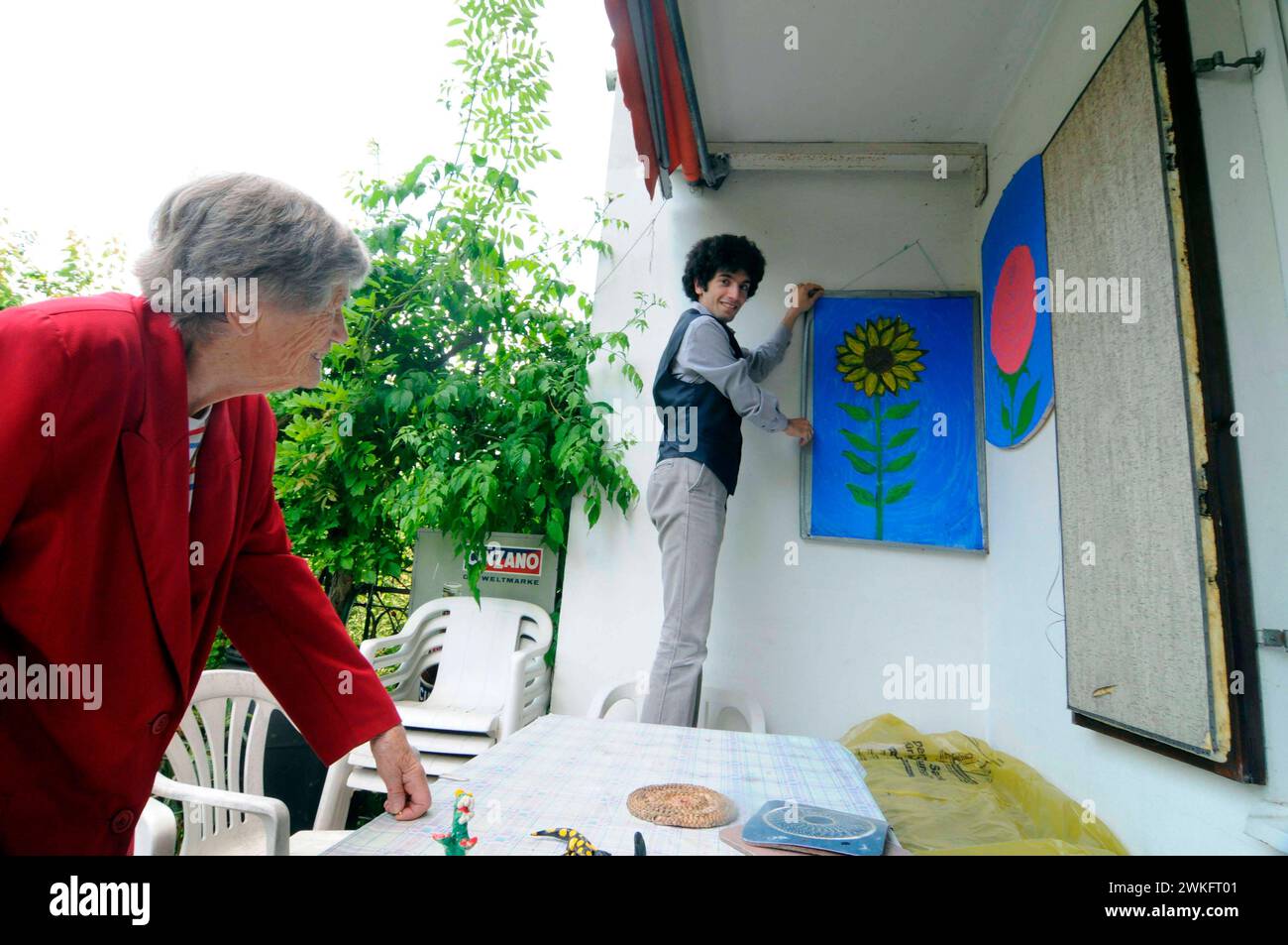 young generation and old generation being together as a family young ...