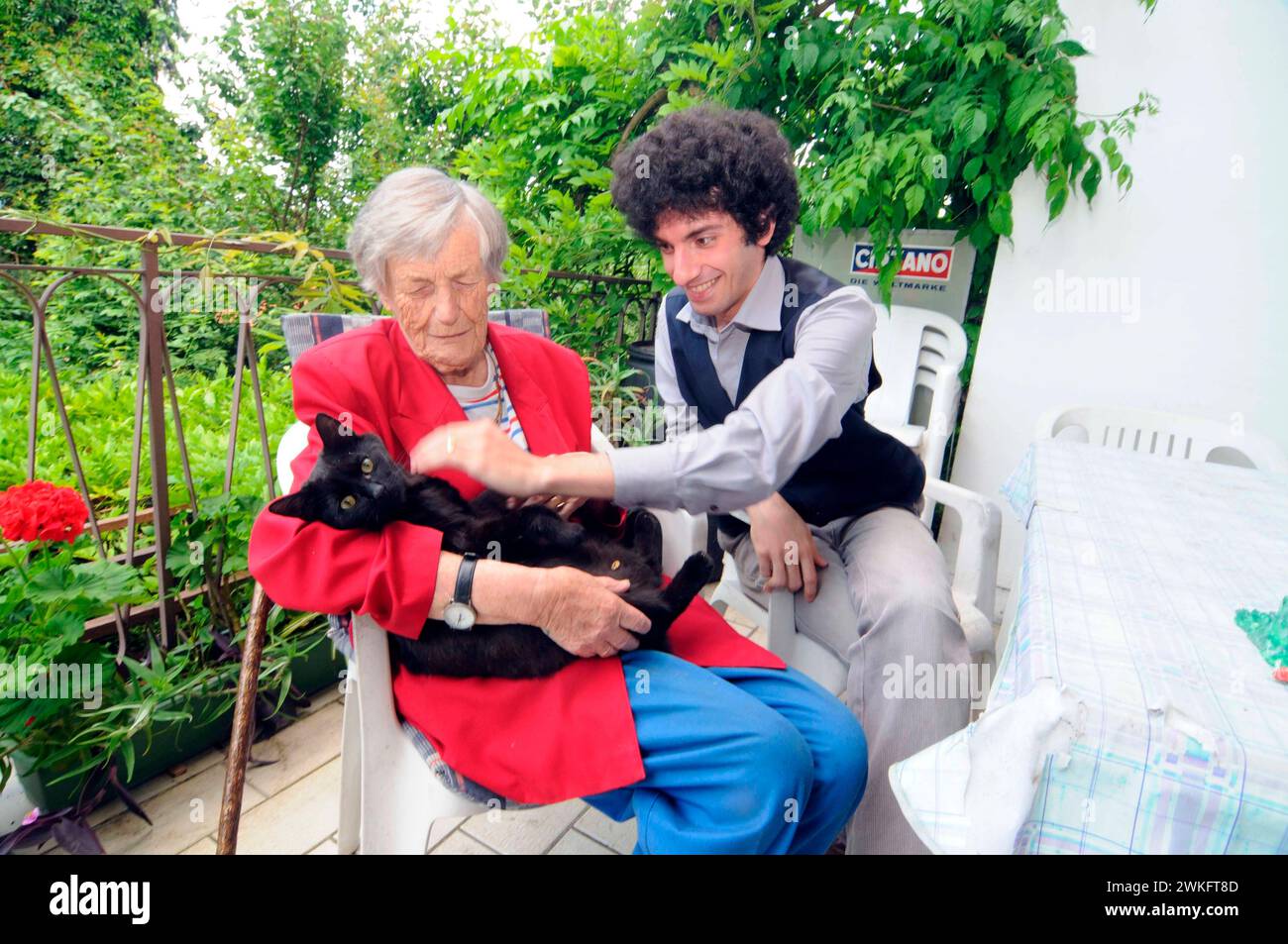 young generation and old generation being together as a family young ...