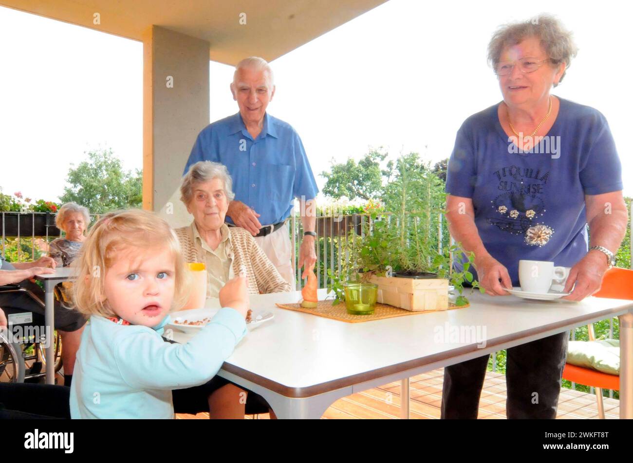 young generation and old generation being together as a family young ...