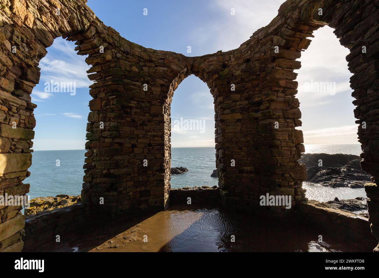 Lady’s Tower in Elie was built in 1770 for Lady Janet Anstruther Stock ...