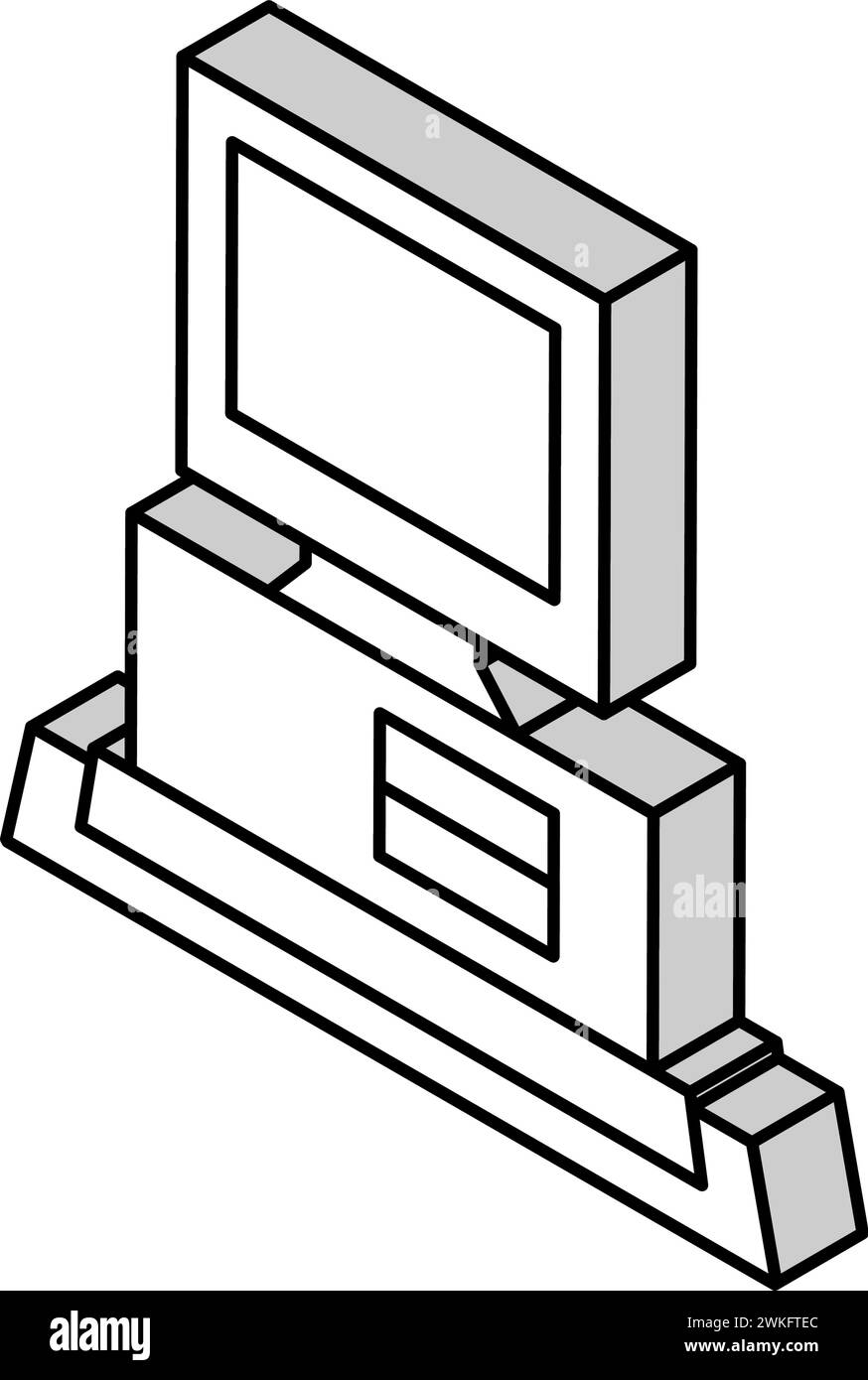 computer pc technology isometric icon vector illustration Stock Vector ...