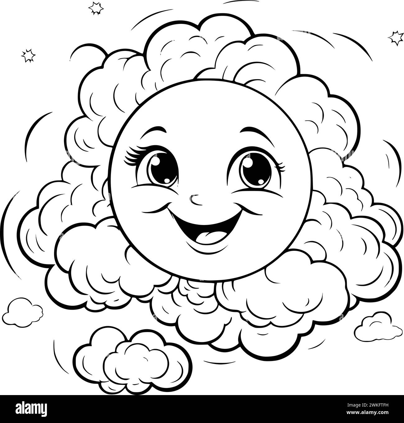 Clouds coloring sheet hi-res stock photography and images - Alamy