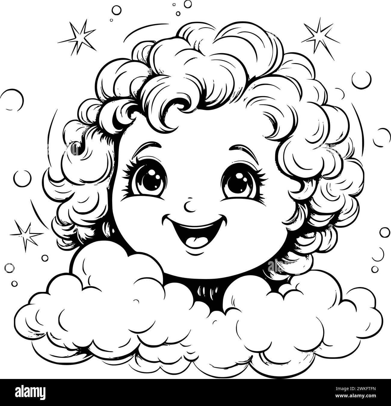 Clouds coloring sheet hi-res stock photography and images - Alamy