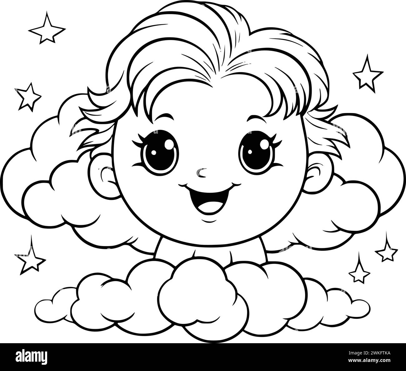 Clouds coloring sheet hi-res stock photography and images - Alamy