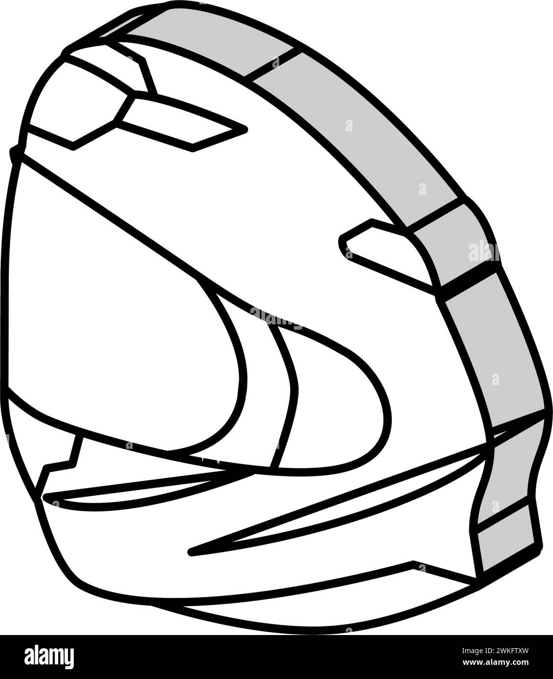 full face motorcycle helmet isometric icon vector illustration Stock ...