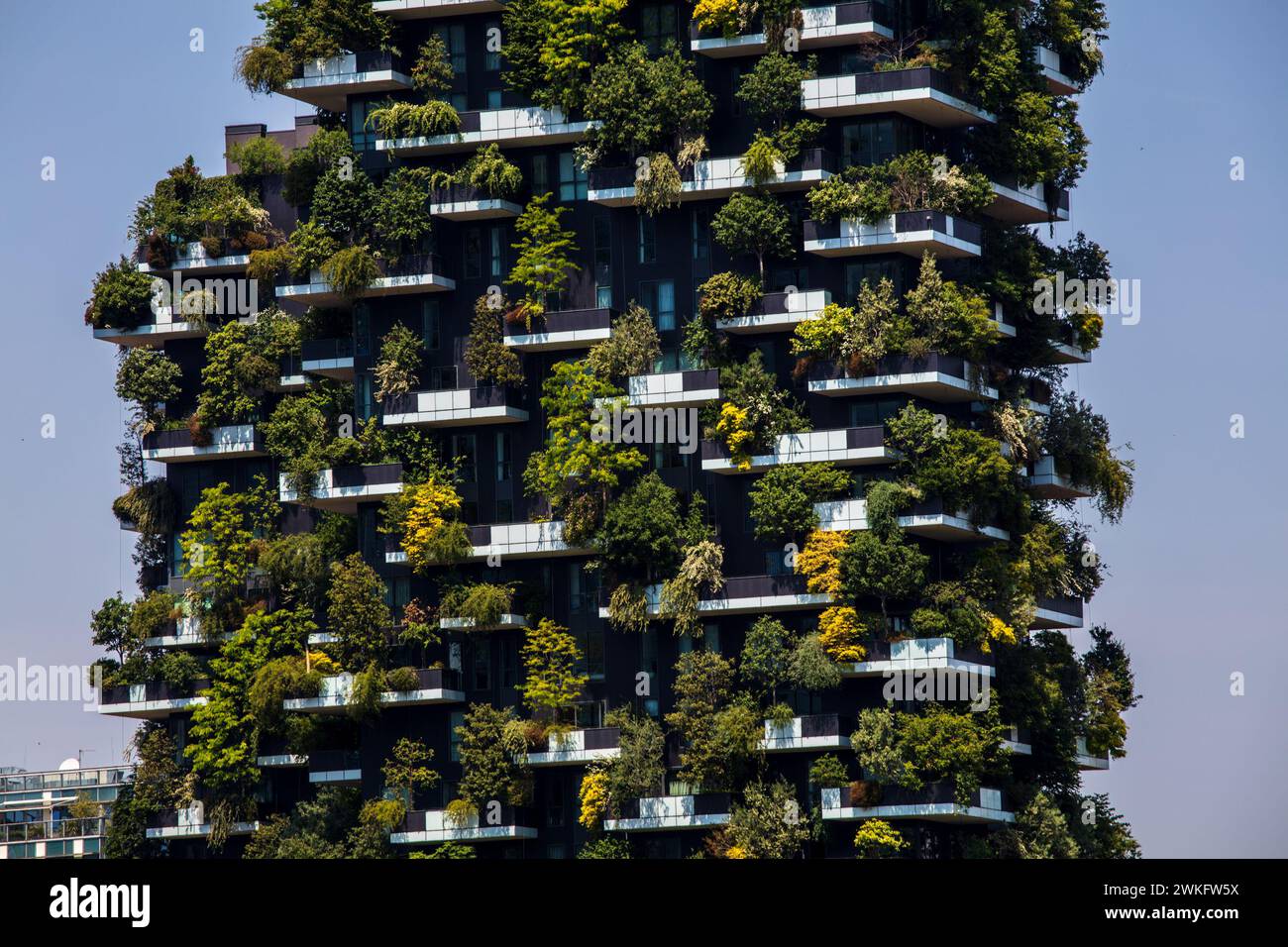 The Bosco Verticale in Milan incorporates numerous trees and plants on ...