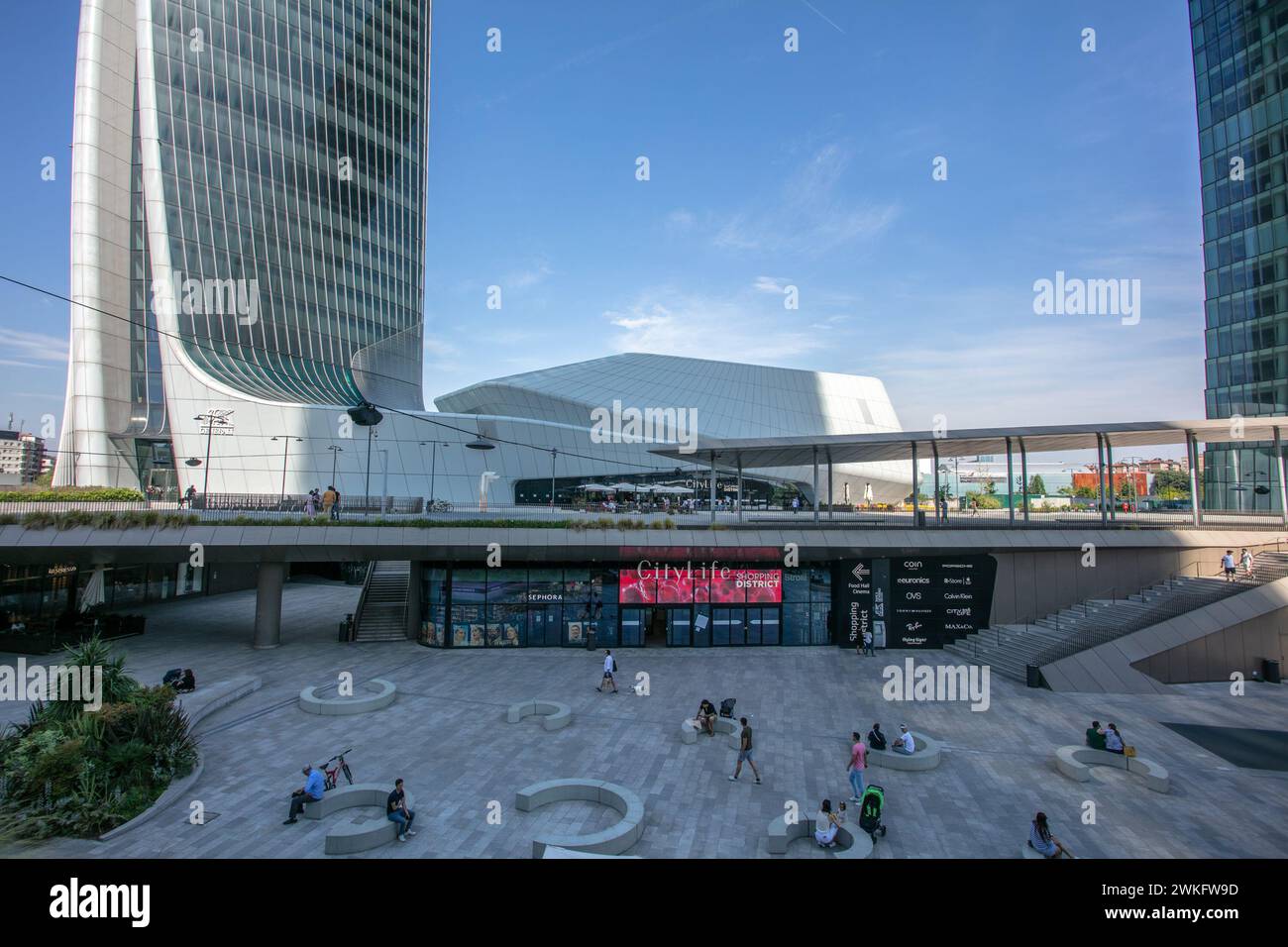 Milan Cityife district is a commercial an residential area also known as Tre Torri. The Generali ...