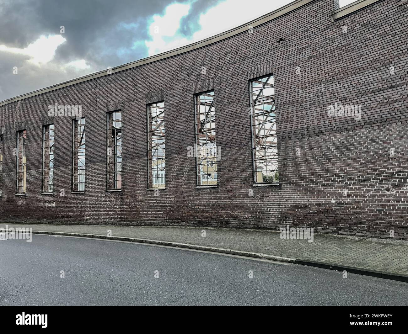 Warehouse with steel and brick construction hi-res stock photography ...