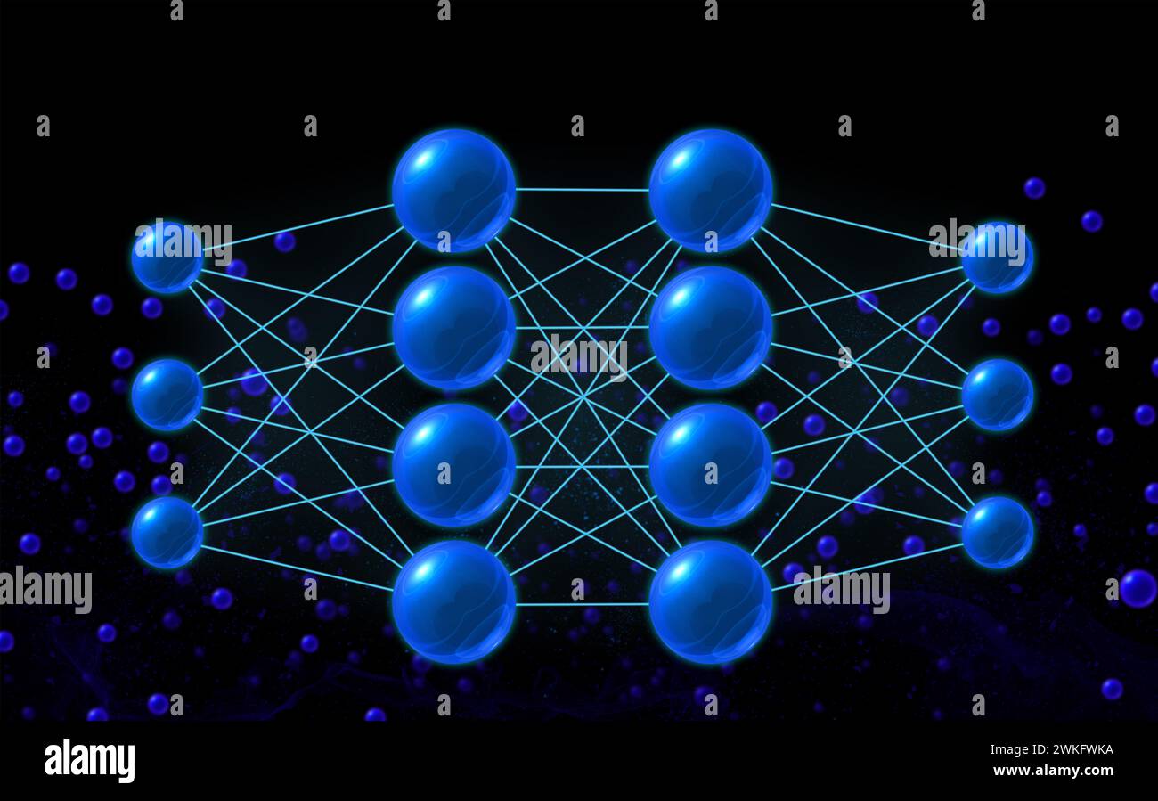 Simple Neural Network AI artificial intelligence science and technology ...