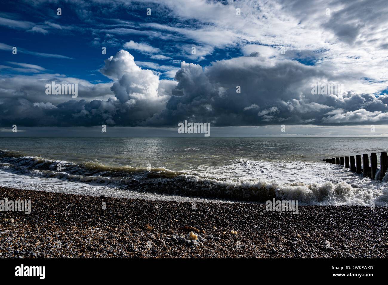 Eastbourne seafront groynes hi-res stock photography and images - Alamy