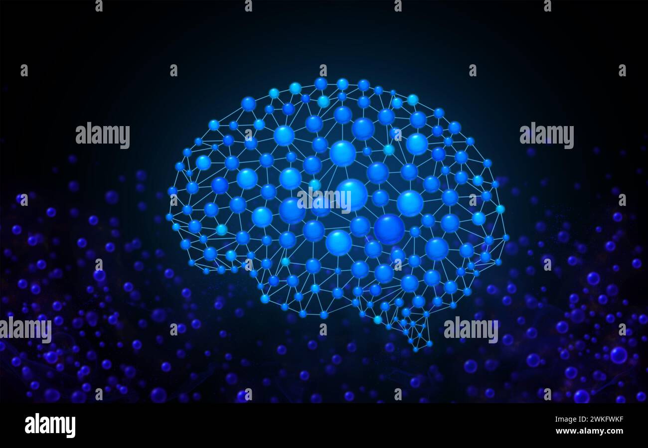 neural network ai abstract image artificial intelligence Stock Photo - Alamy