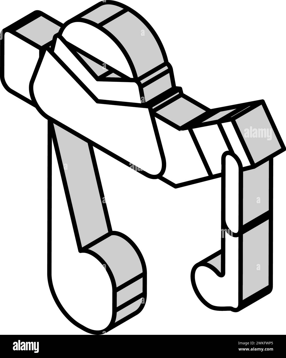 chain vice isometric icon vector illustration Stock Vector Image & Art ...