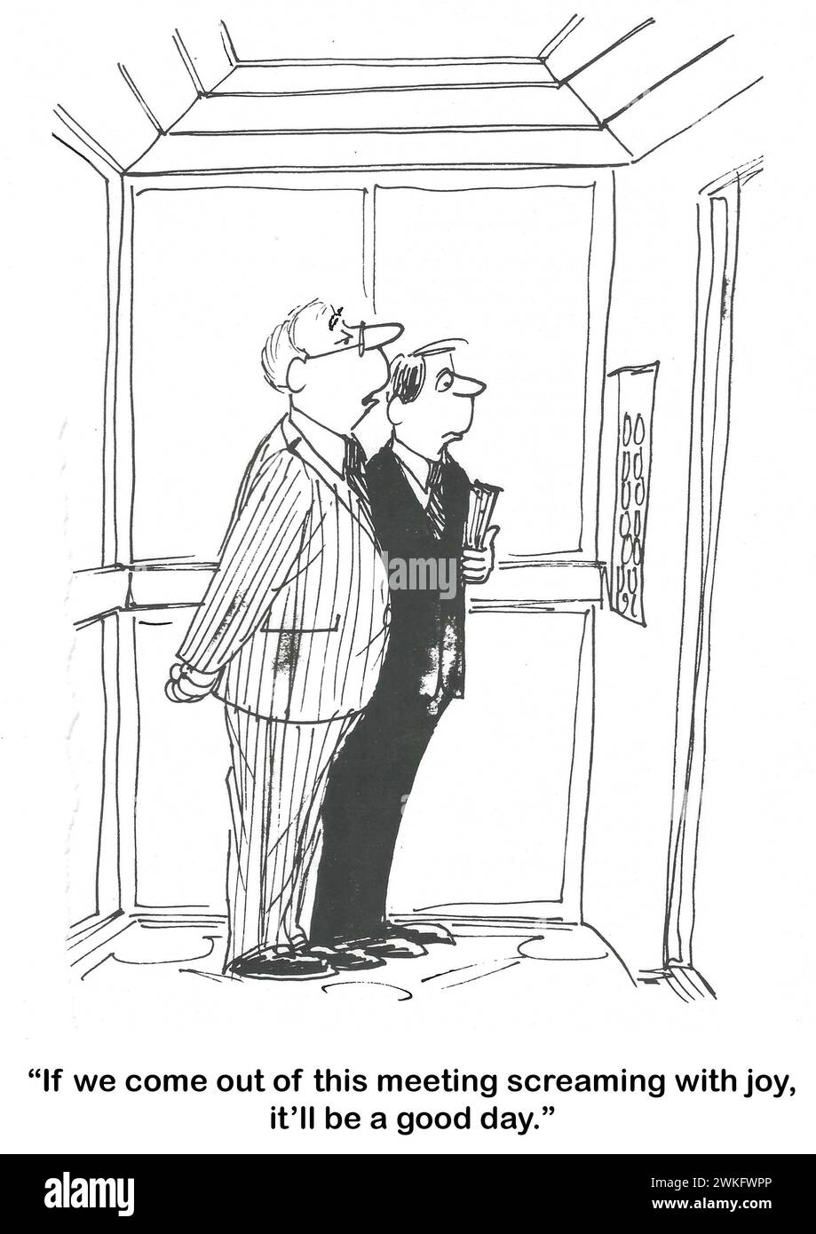 Cartoon two different points view hi-res stock photography and images ...