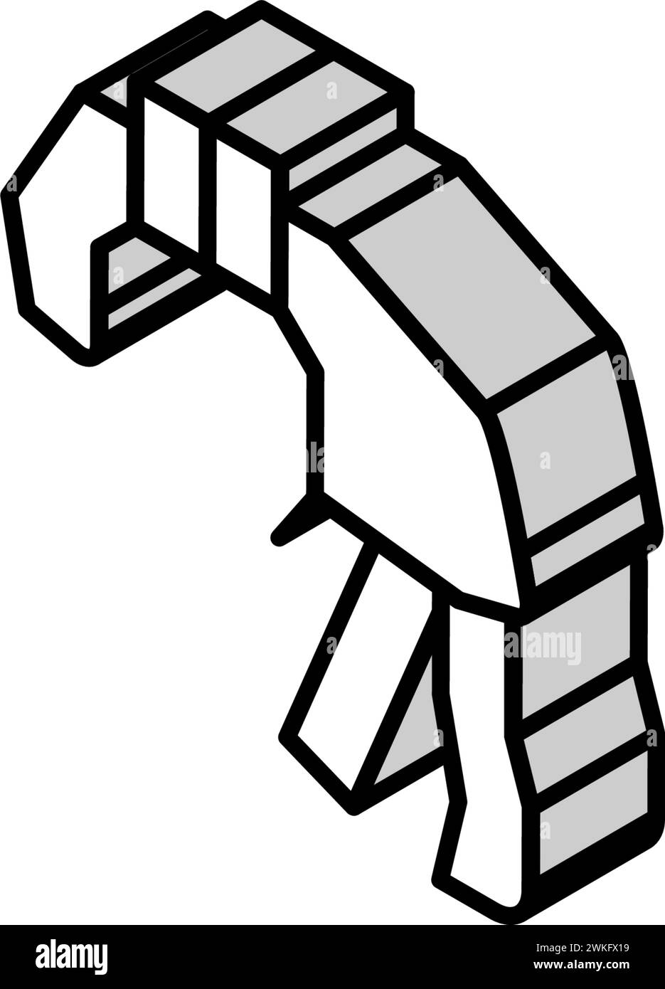 quick grip clamp isometric icon vector illustration Stock Vector Image ...