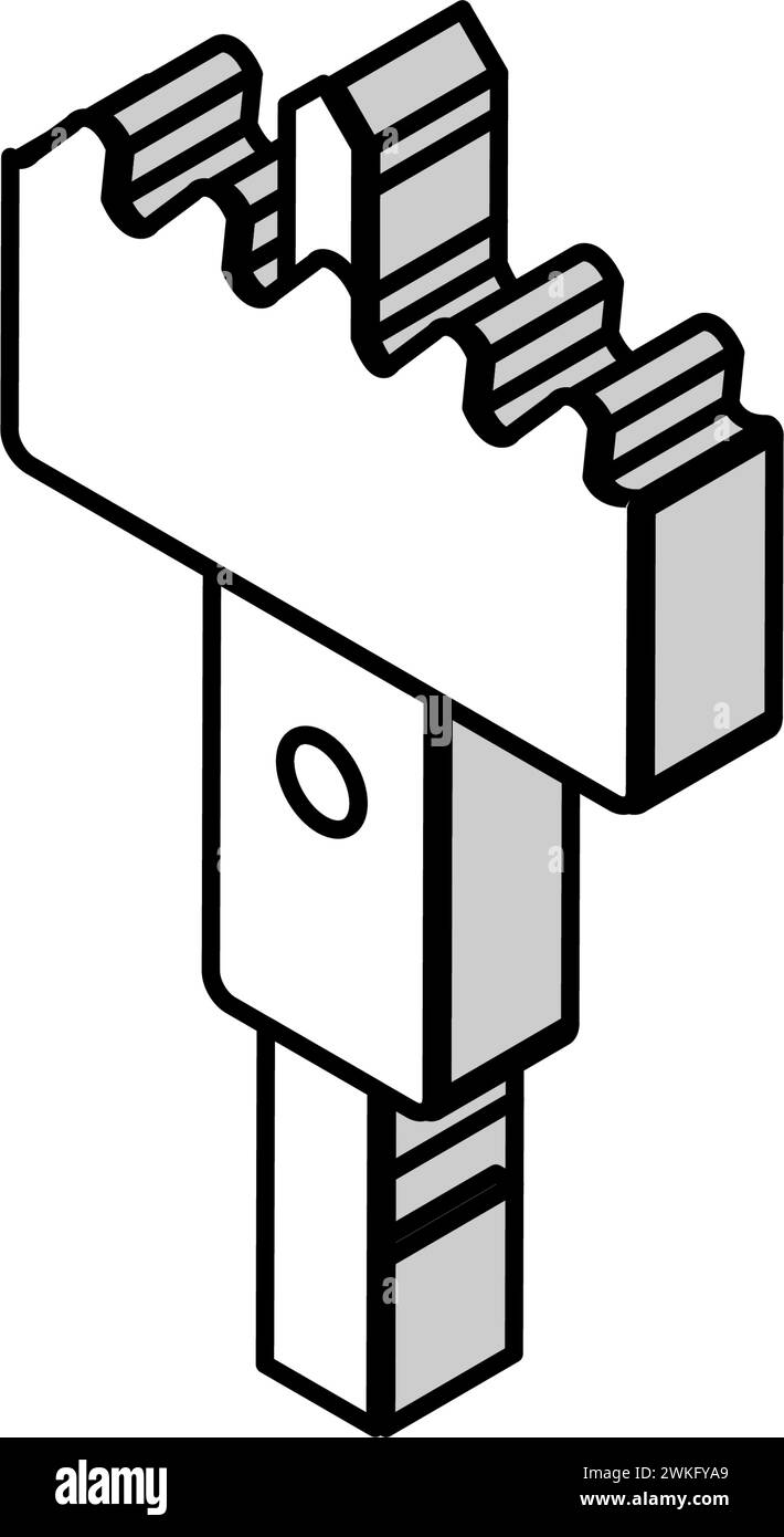 hole drill saw isometric icon vector illustration Stock Vector Image ...