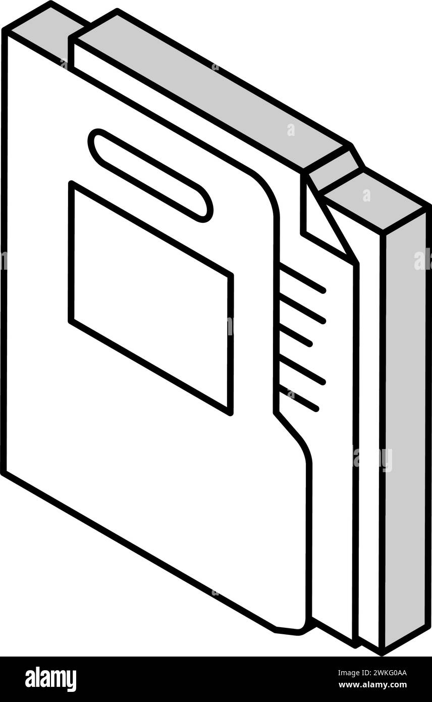paper folder isometric icon vector illustration Stock Vector Image & Art - Alamy