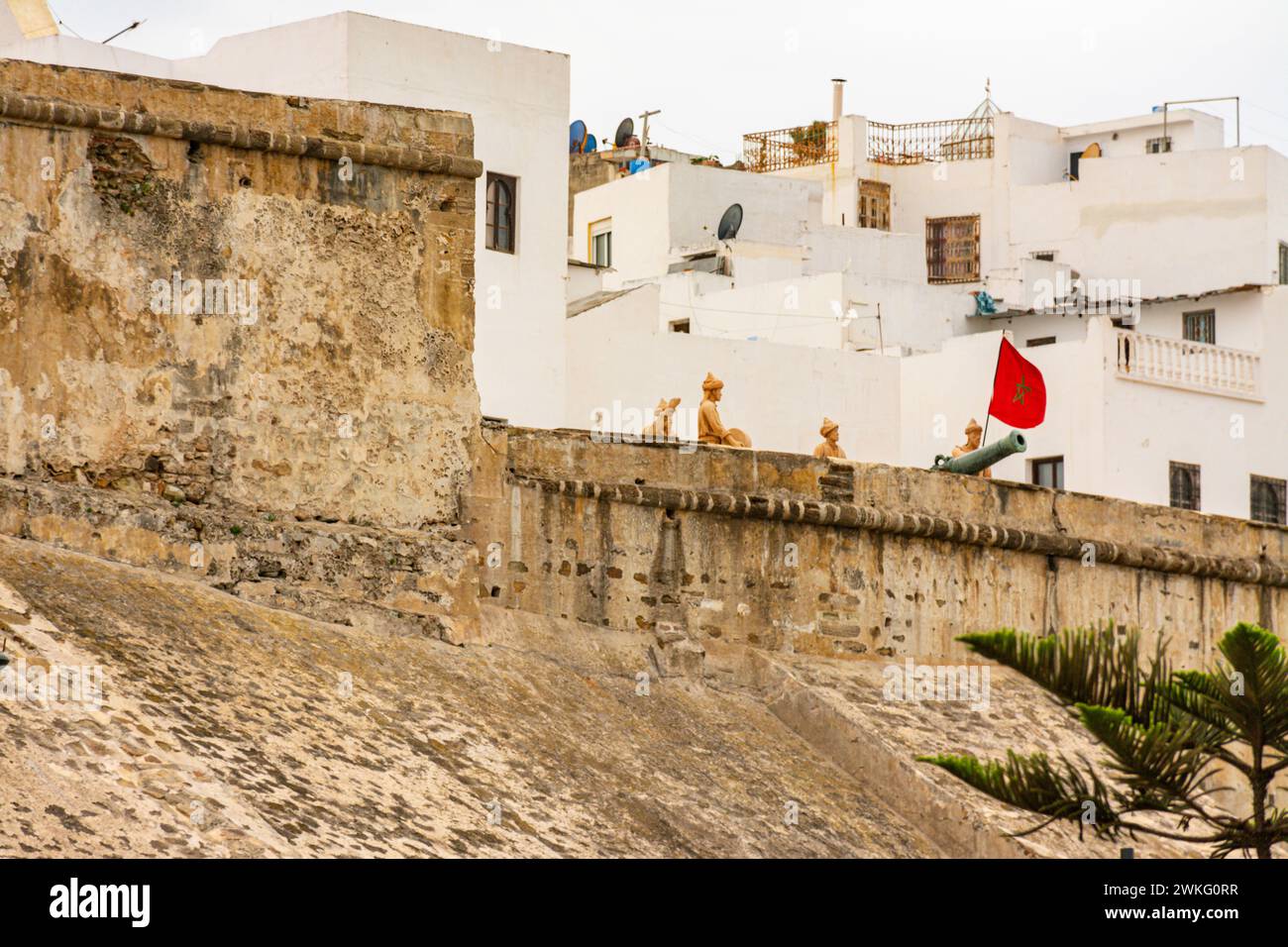 Tangier, Morocco. October 16th, 2022 - Statuary in Dar el-Baroud wall ...