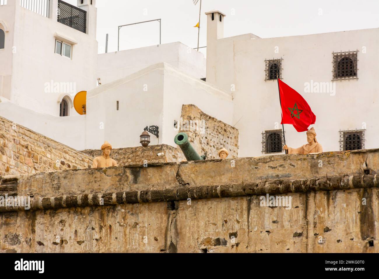Tangier, Morocco. October 16th, 2022 - Statuary in Dar el-Baroud wall ...
